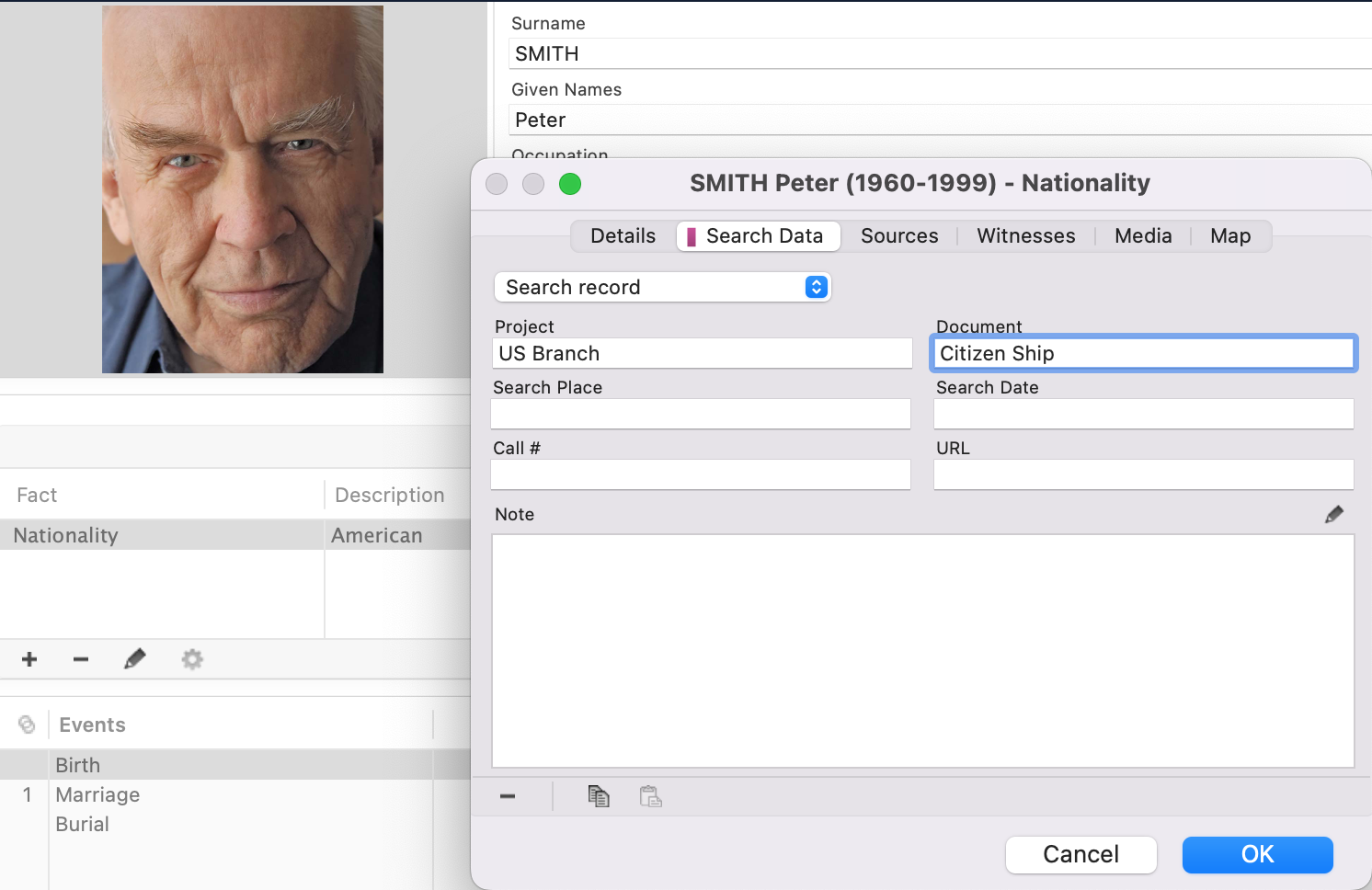 Facts - Heredis Help Knowledgebase
