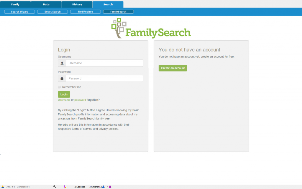 FamilySearch - Heredis Help Knowledgebase