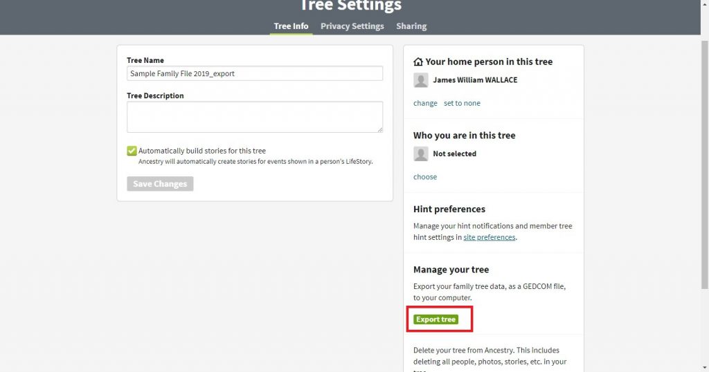 How to export your Family Tree from Ancestry.com - Heredis Help ...