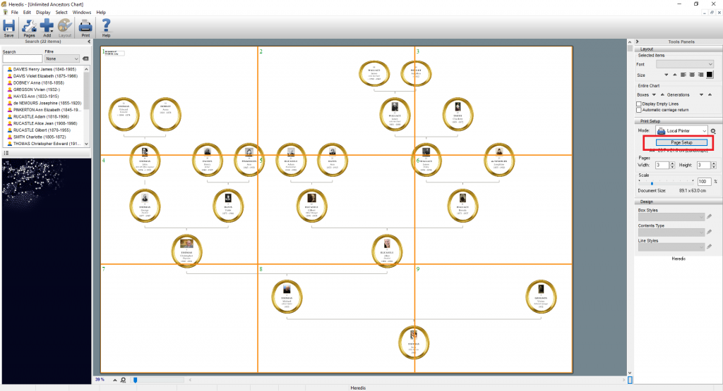 (Windows) Print or export as PDF the tree chart - Heredis Help ...
