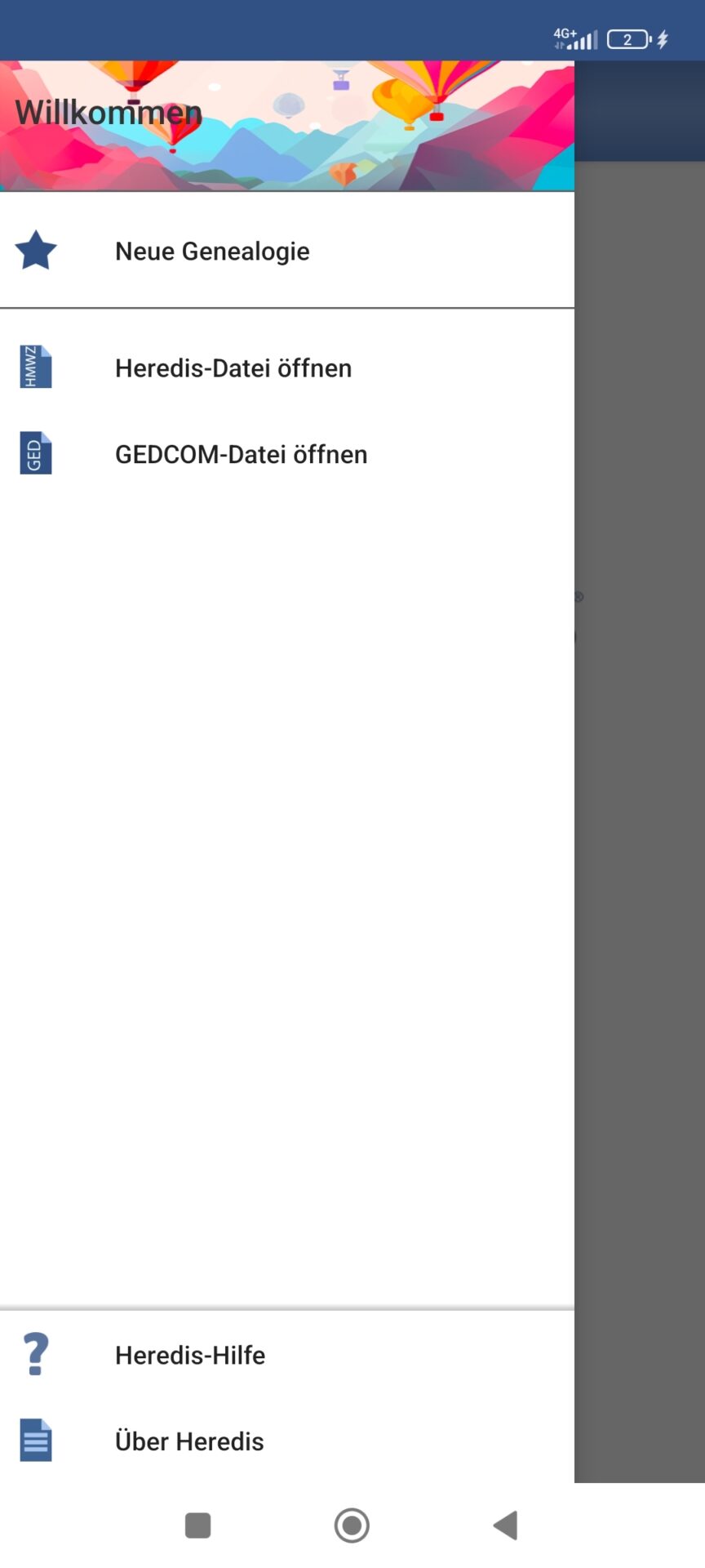 (Android) Eine Heredis-Datei öffnen - Heredis Help Knowledgebase