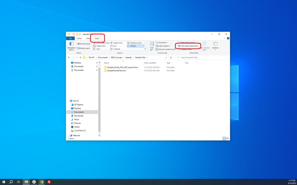 (Windows) I get a message saying that my file is out of the original ...